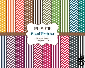 Organic Geometric Digital Paper Patterns in Mustard Navy & - Etsy Israel