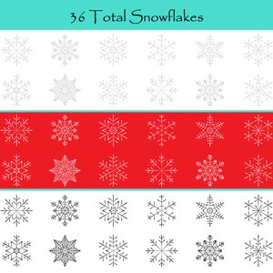 Digital Clipart-snowflakes-holiday Graphics-snow-winter Season ...