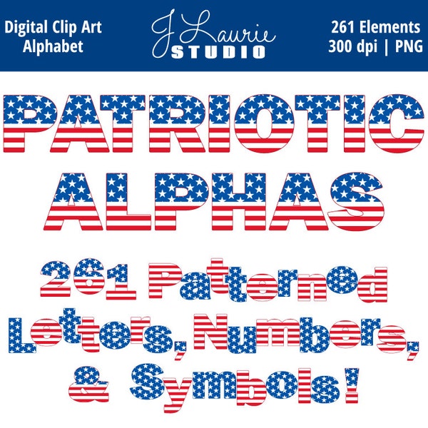 Patriotic Letters - Etsy