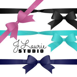 Digital Clipart-colorful Satin Ribbons and Bows-clipart Bows-clipart ...