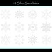Digital Clipart-snowflakes-holiday Graphics-snow-winter Season ...