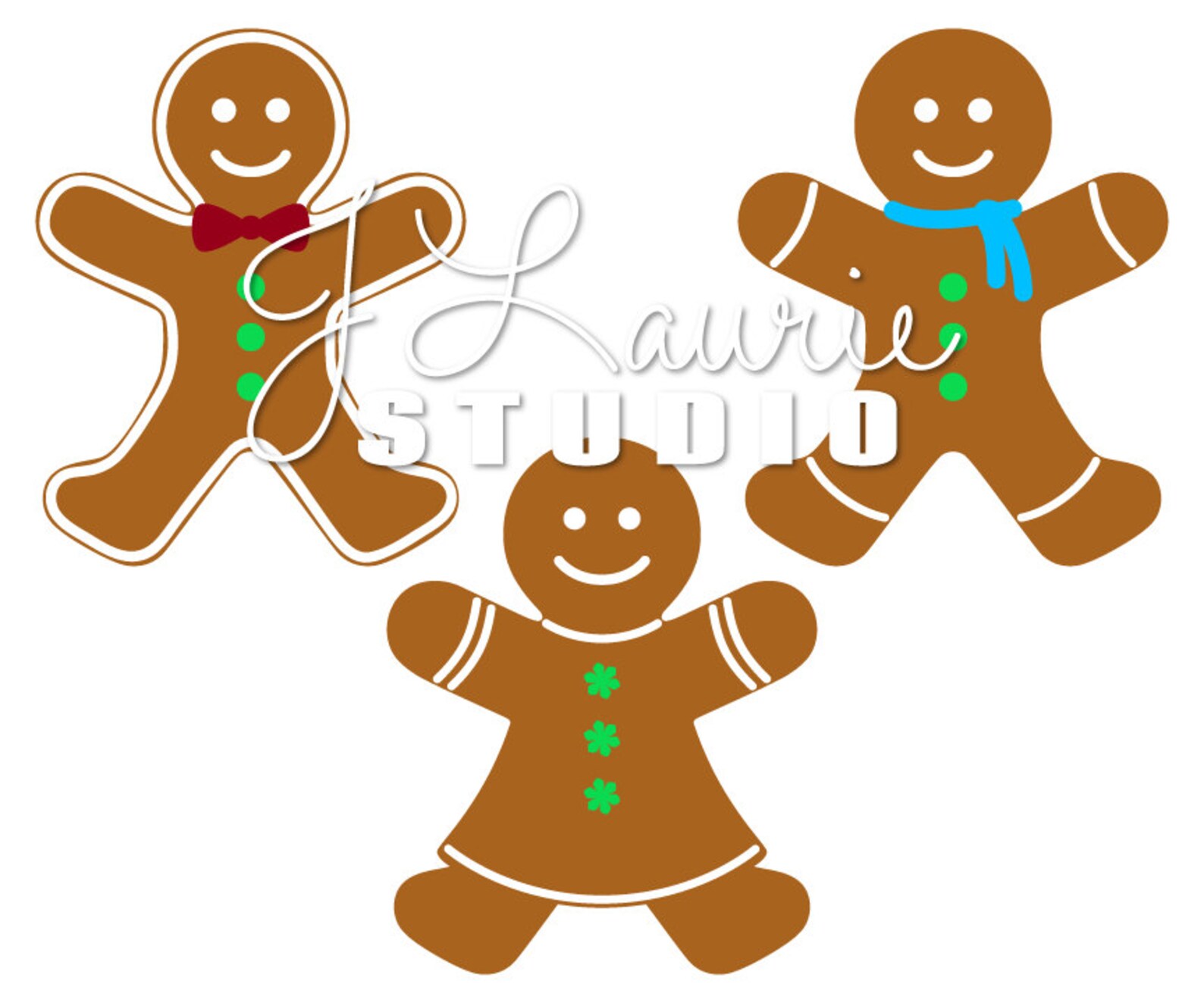 Digital Clipart-gingerbread Cookies-holiday Clipart-christmas ...