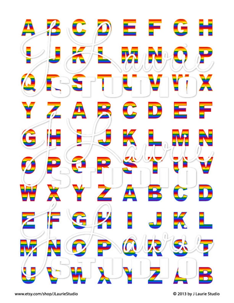 Digital Collage Sheet-rainbow Letters-scrabble Tiles-scrabble - Etsy