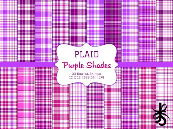 Purple Plaid Wallpaper