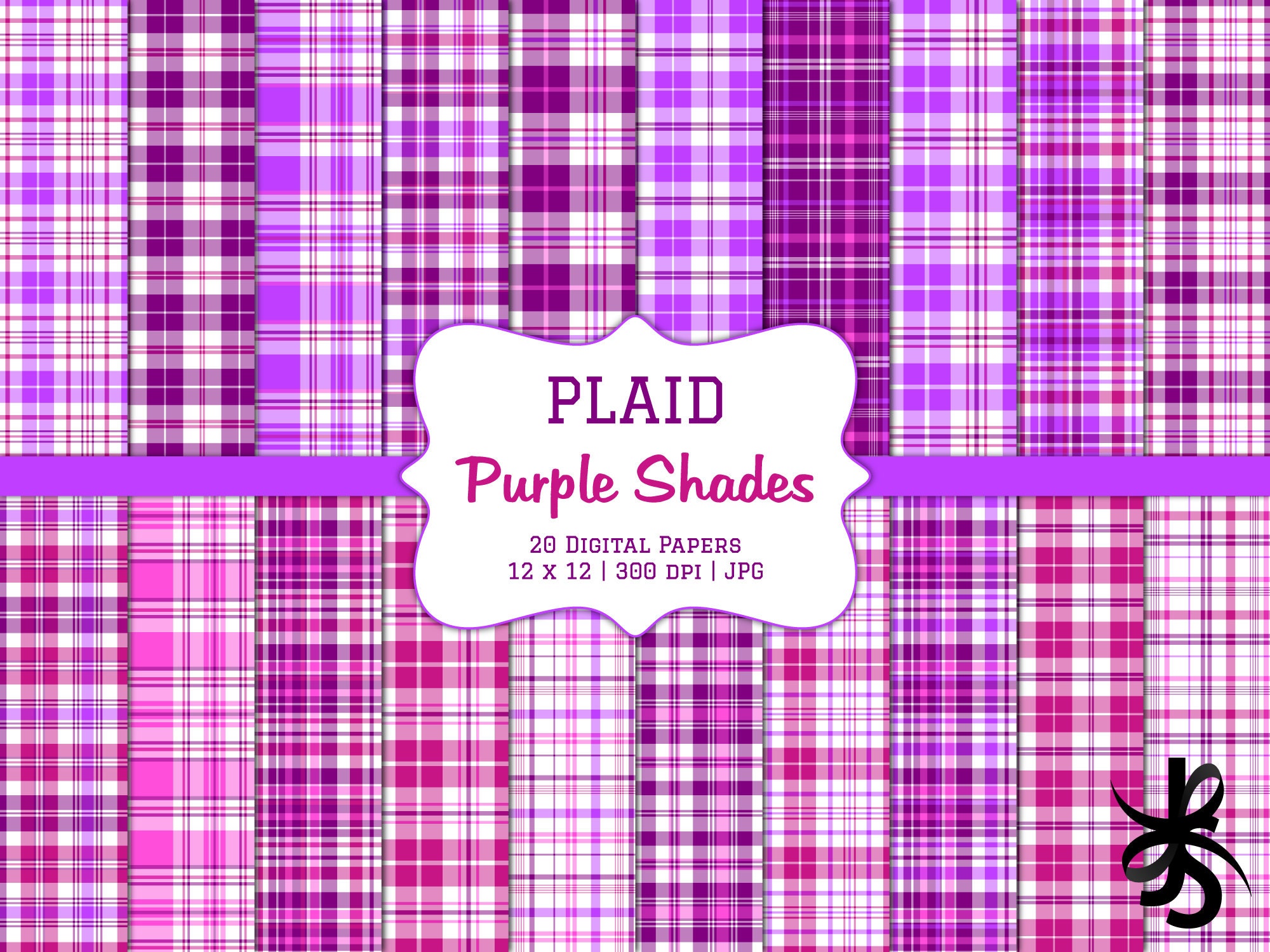 Purple Tartan Wallpaper