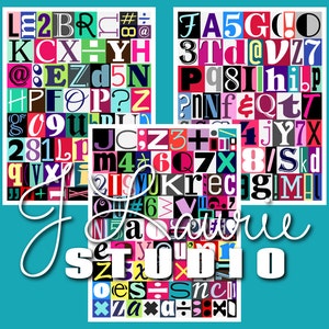 Digital Collage Sheet-printable Magazine Cutout Alphabet-letters ...