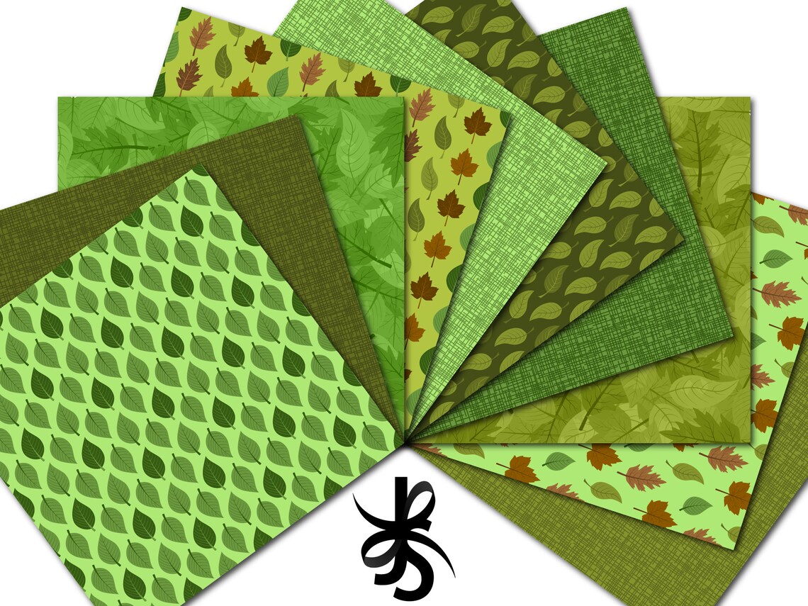 Autumn Leaves-digital Scrapbook Papers-commercial Use-fall - Etsy