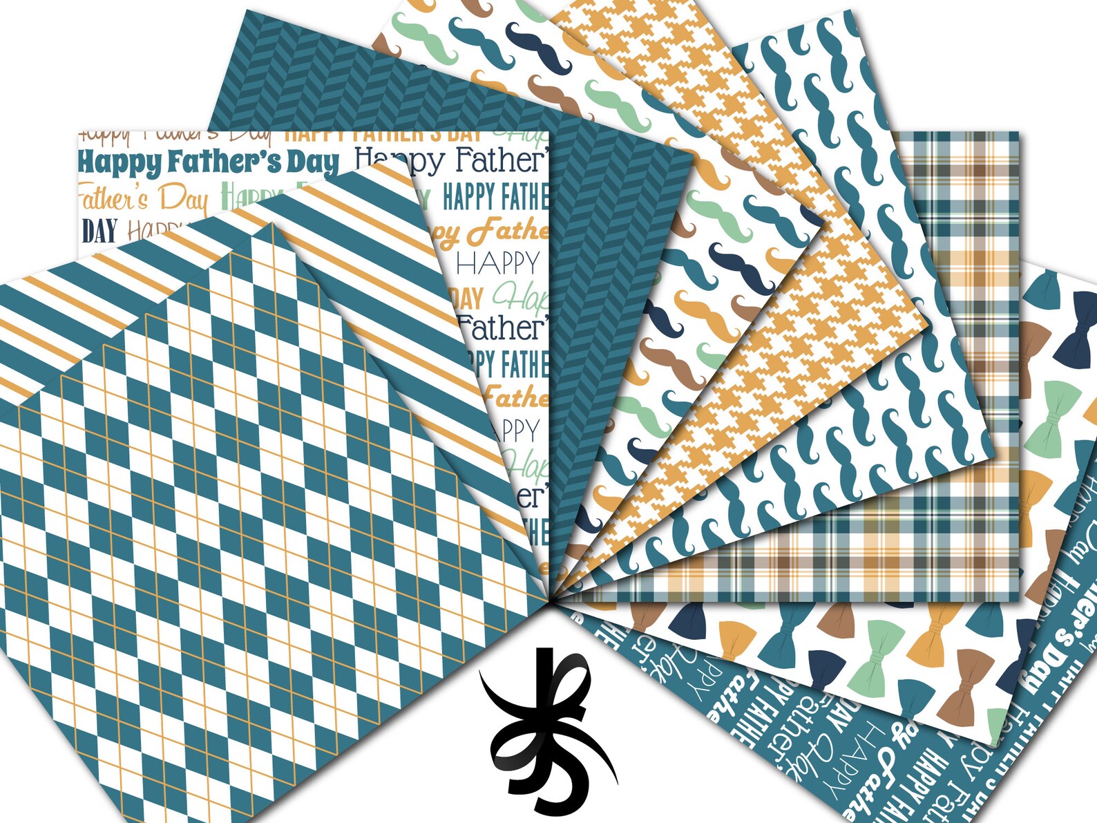 Fathers Day-digital Scrapbook Papers-commercial Use-dad-male-man ...