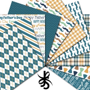 Fathers Day-digital Scrapbook Papers-commercial Use-dad-male-man ...