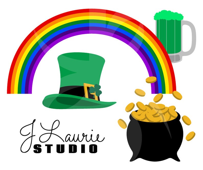 Digital Clipart-saint Patricks Day | Etsy