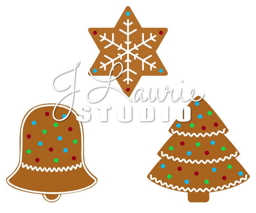 Digital Clipart-gingerbread Cookies-holiday - Etsy