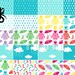 Rainy Day-digital Scrapbook Papers-commercial Use-rain-weather-spring ...