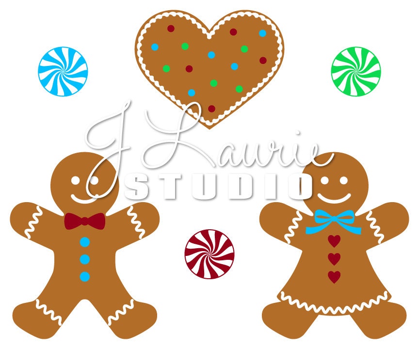 Digital Clipart-gingerbread Cookies-holiday | Etsy