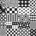 Mod Patterns-charcoal Gray-digital Scrapbook Papers-commercial Use ...