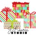 Digital Clipart-contemporary Christmas-gifts-presents-christmas Clipart ...