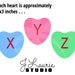 Digital Clipart Heart Letters-valentine Convo Hearts-conversation ...