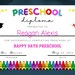 Preschool Graduation Diploma Certificate, Editable Teacher Resources ...
