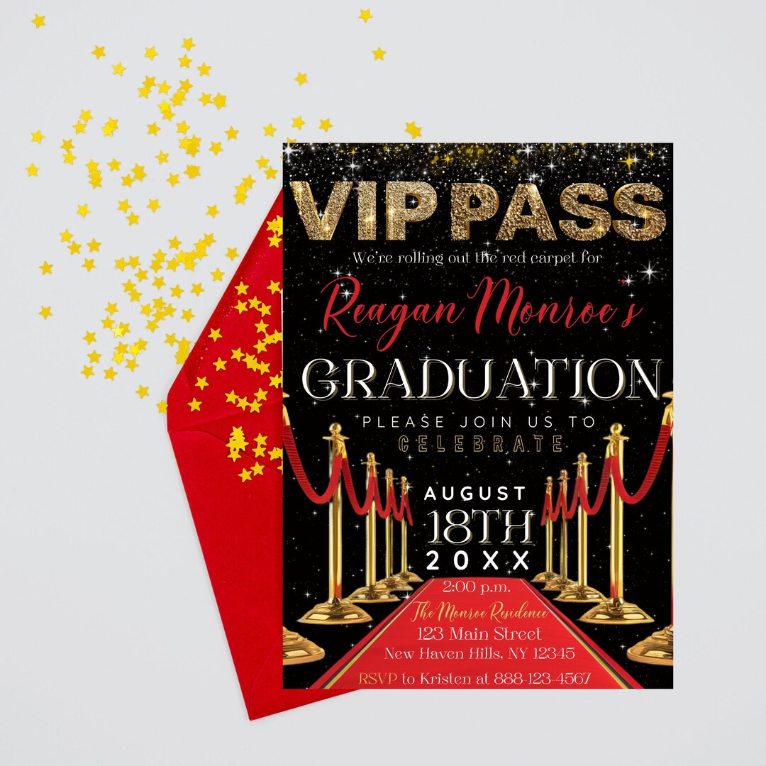 Graduation Invitation | Ceremony | Party | Grad Announcement Invite ...