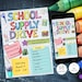 School Supply Drive Flyer Template, School Supplies Fundraiser Poster ...