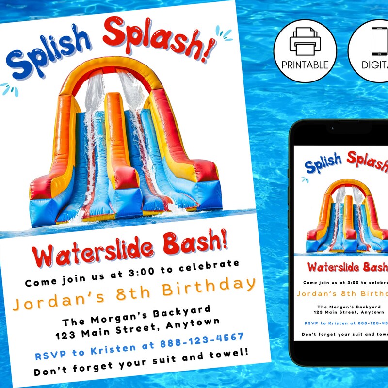 Water Slide - Etsy