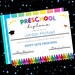 Preschool Graduation Diploma Certificate, Editable Teacher Resource ...
