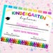 Kindergarten Graduation Diploma Certificate, Editable Teacher Resource ...