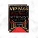 Red Carpet Retirement Invitation Template, Red Gold Invite, Cheer ...
