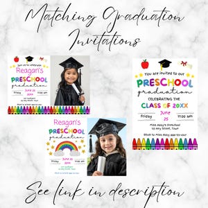 Preschool Graduation Diploma Photo Certificate, Editable Teacher ...