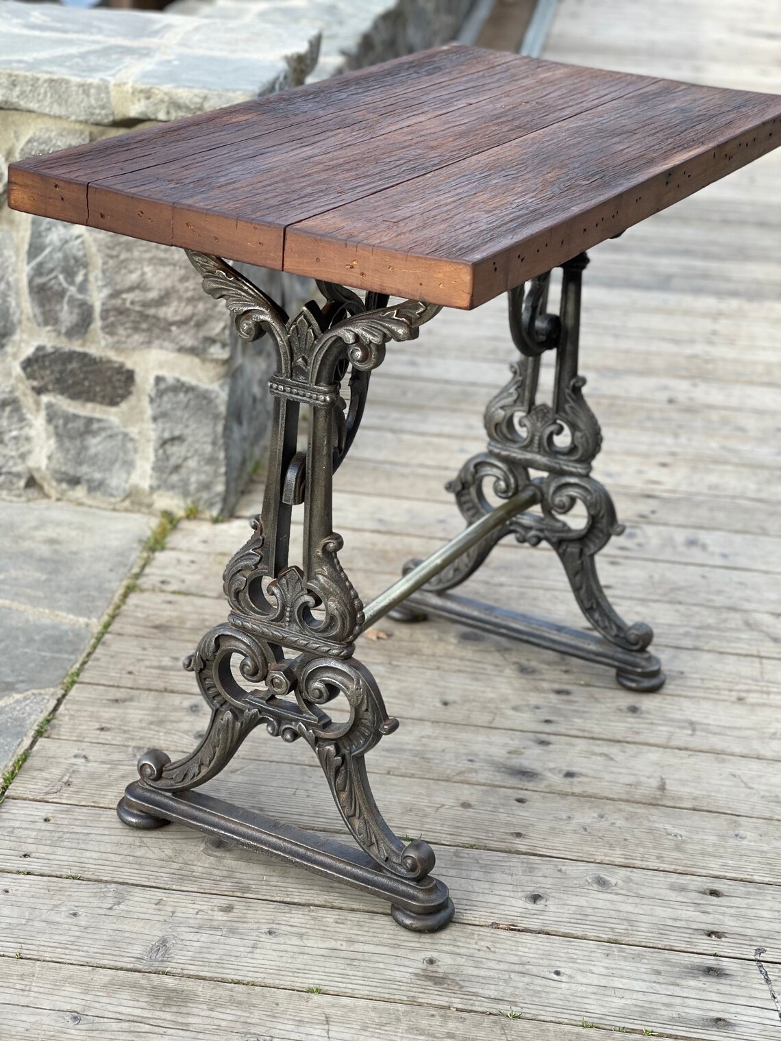 Ornate, Antique , Cast Metal , Custom Table( Local Pick Up) - Etsy