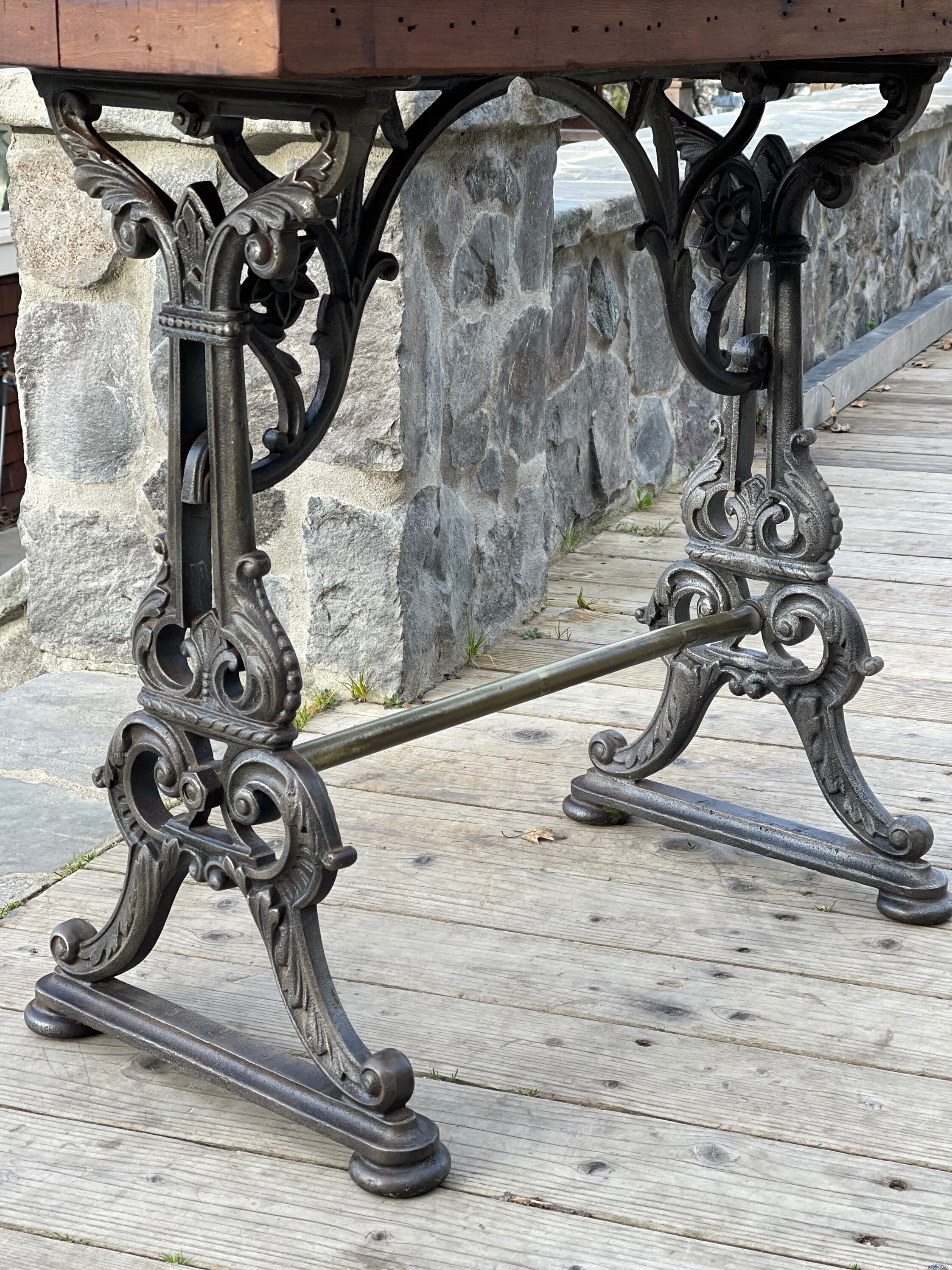 Ornate, Antique , Cast Metal , Custom Table( Local Pick Up) - Etsy