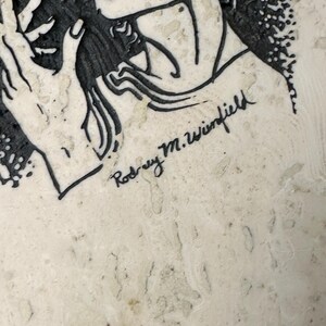 Rodney Winfield Etched/carved Marble or Travertine Tile Cream Stone ...