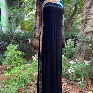 Mrs. Roper X Lady Guinevere:vintage 90s Velour Caftan Style Dress dress ...