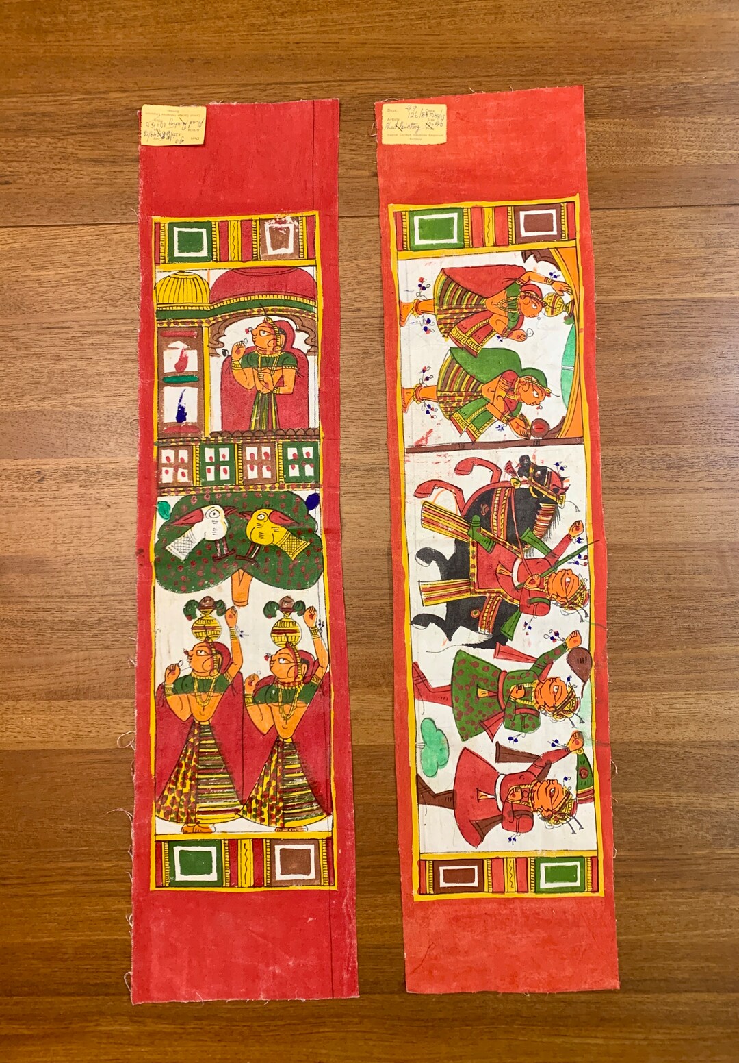 Vintage Phad Paintings Part of Pabuji-ki-phad From India Religious ...