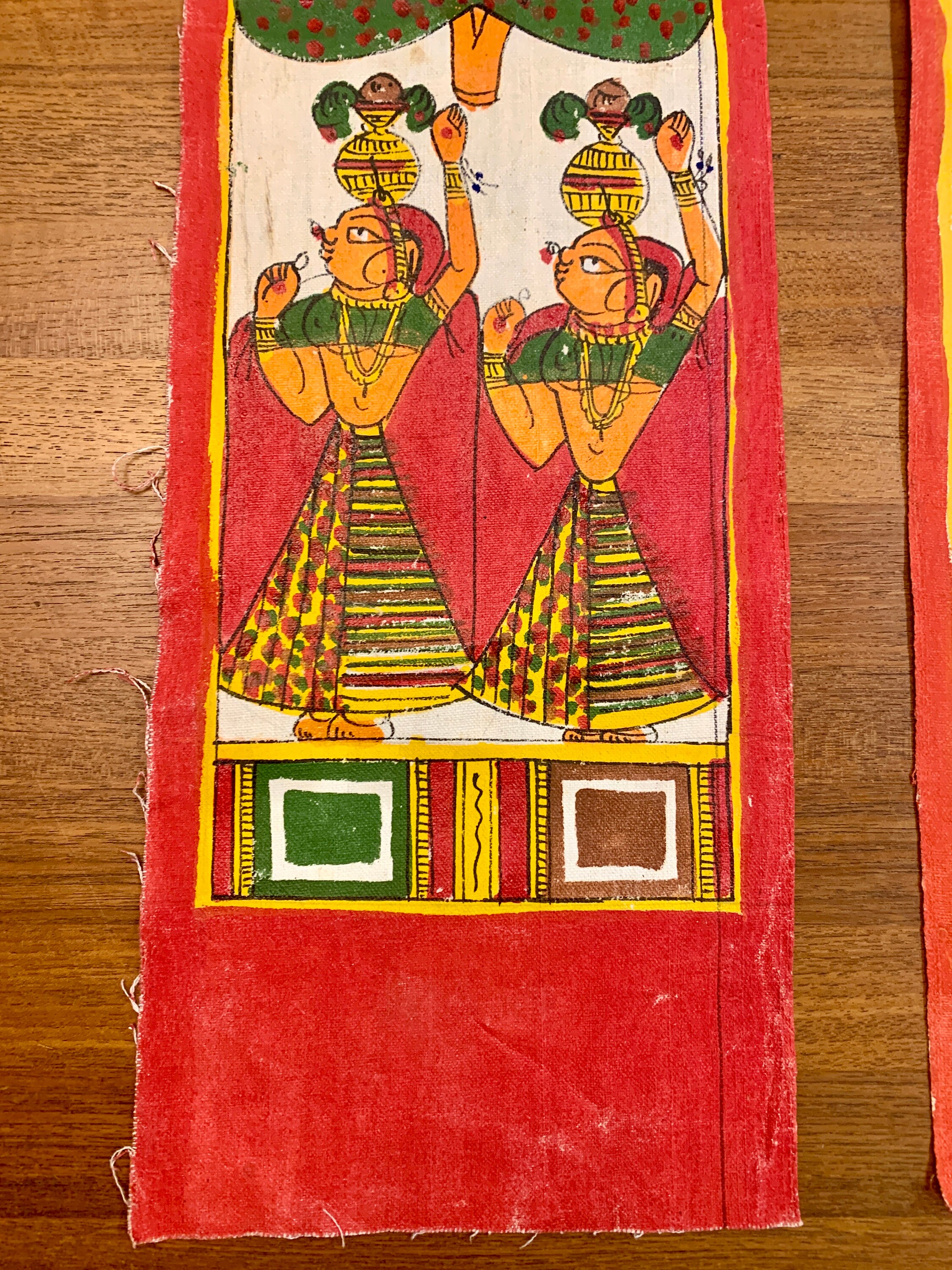 Vintage Phad Paintings Part of Pabuji-ki-phad From India Religious ...