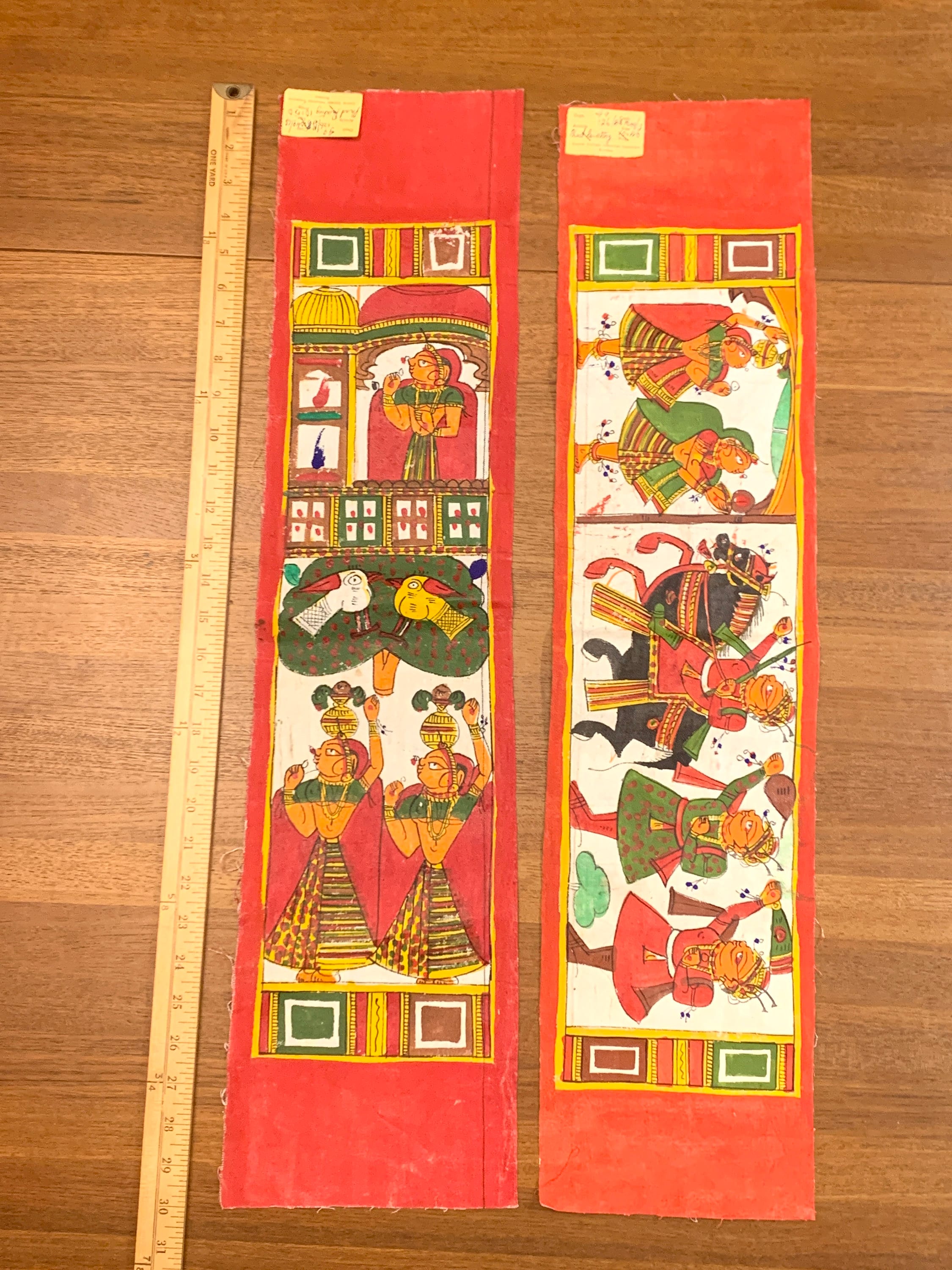 Vintage Phad Paintings Part of Pabuji-ki-phad From India Religious ...