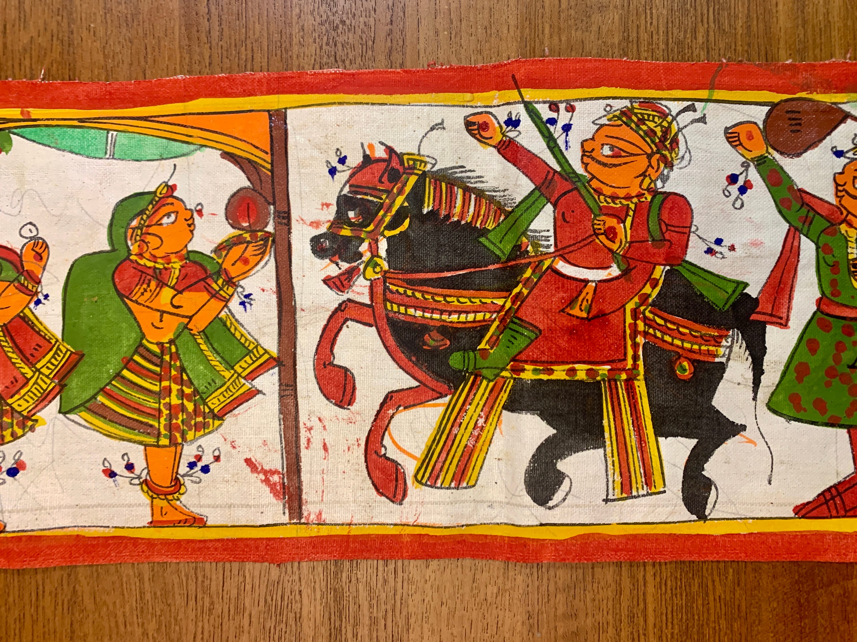 Vintage Phad Paintings Part of Pabuji-ki-phad From India Religious ...