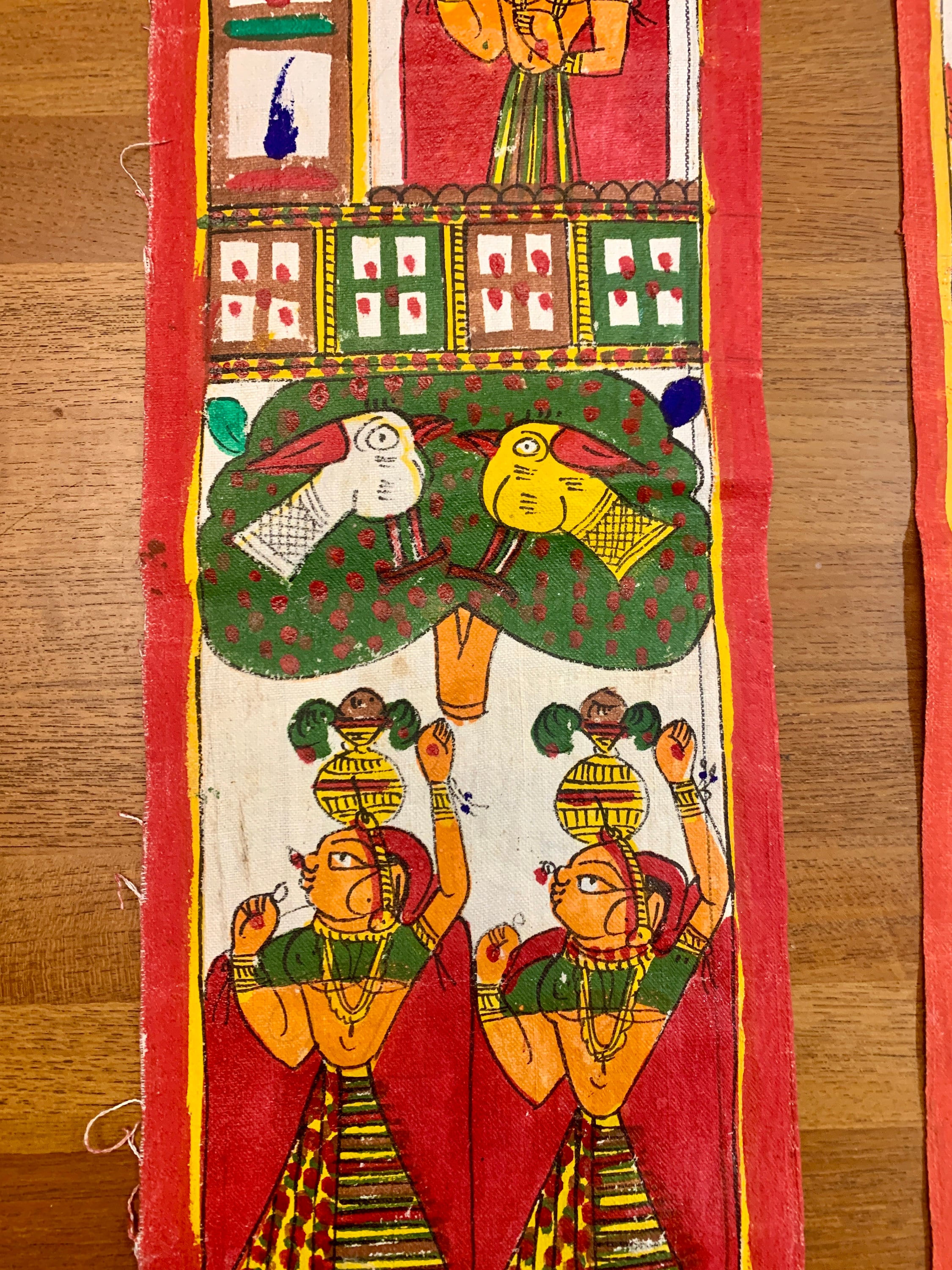 Vintage Phad Paintings Part of Pabuji-ki-phad From India Religious ...