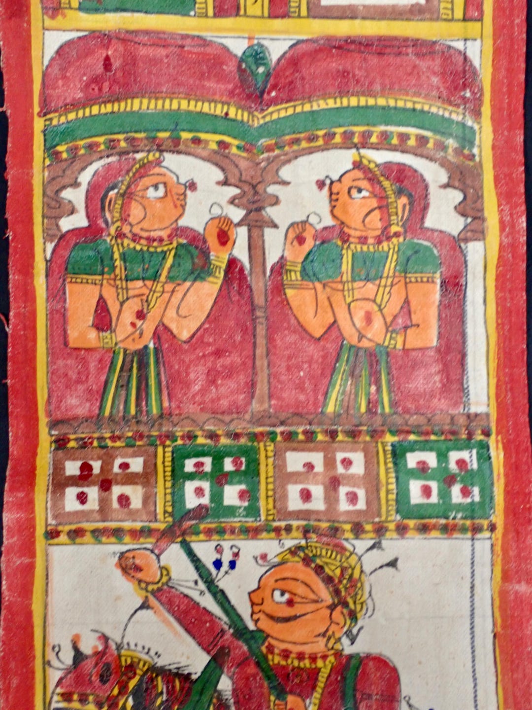Vintage Phad Painting Part of Pabuji-ki-phad From India Religious ...