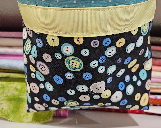 Scrap Catcher, Snippet Bag, Thread Catcher, Pin Cushion, Sewing Print ...
