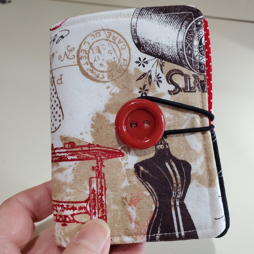 Fabric Needle Case: Sewing Needle Storage Wallet With Wool Felt Pages ...