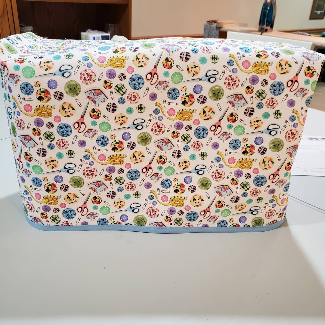 Unlined Sewing Machine Cover, Dust Cover, Fabric Sewing Machine Cover ...