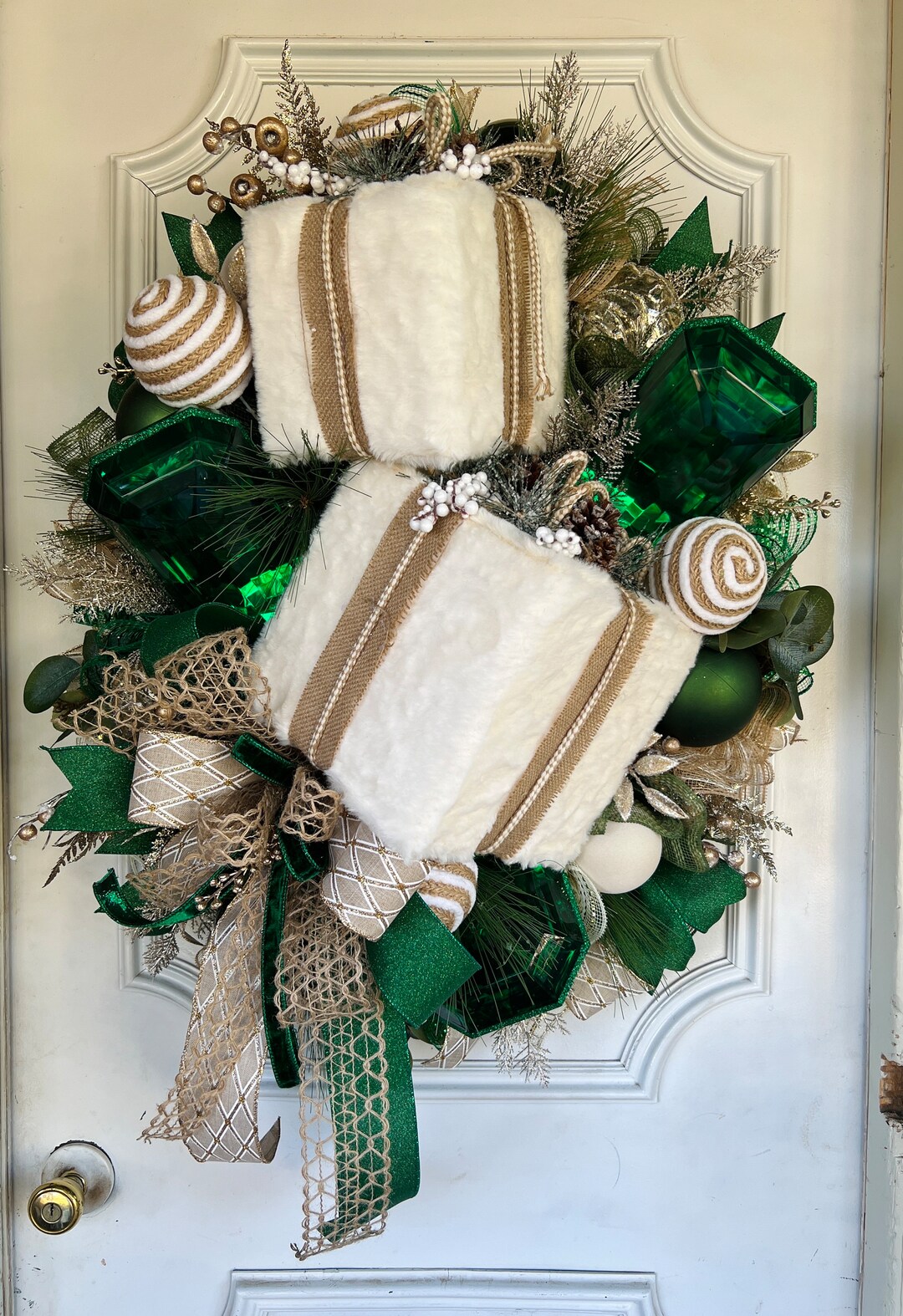 Christmas Jewel Wreath, Christmas Present Wreath - Etsy