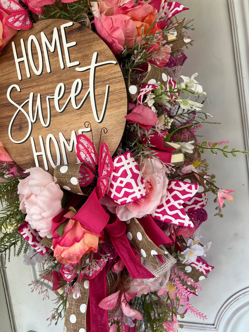 Everyday Swag Spring Swag Summer Swag Home Sweet Home - Etsy