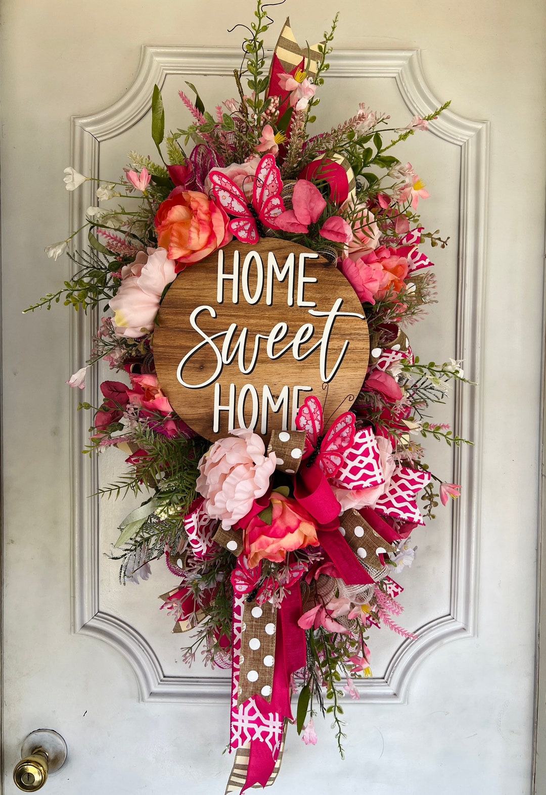 Everyday Swag, Spring Swag, Summer Swag, Home Sweet Home, Spring Wreath ...