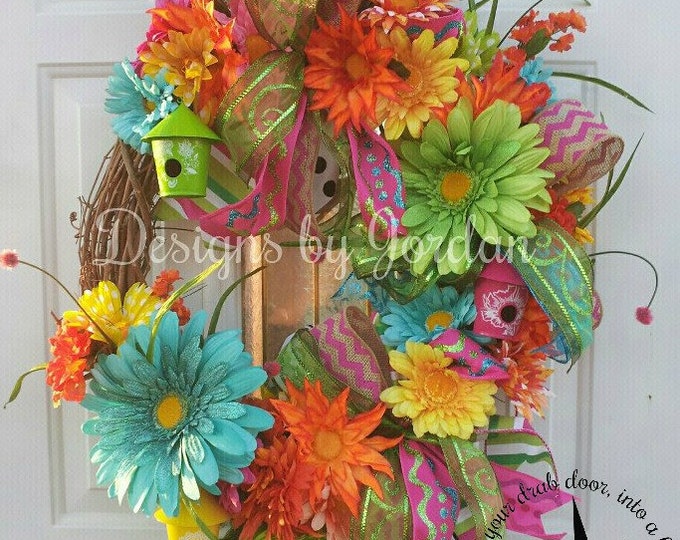 Spring Garden Spring Wreath Summer Wreath - Etsy