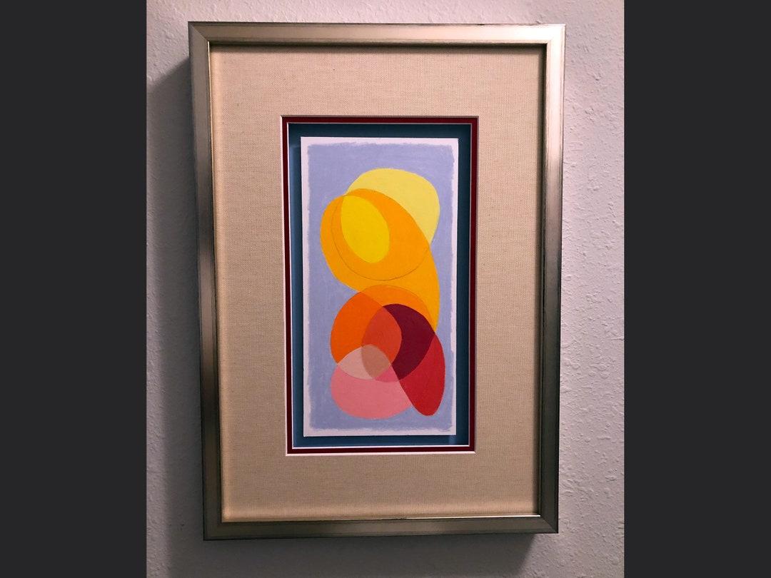 Abstract Colorful Drawing: Dynamic Wall Art, Framed - Etsy