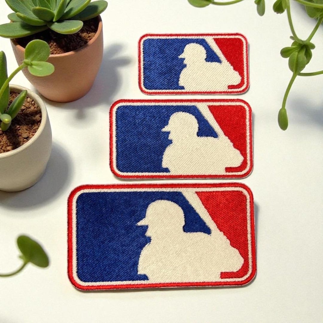 Baseball Embroidery Patch - Etsy
