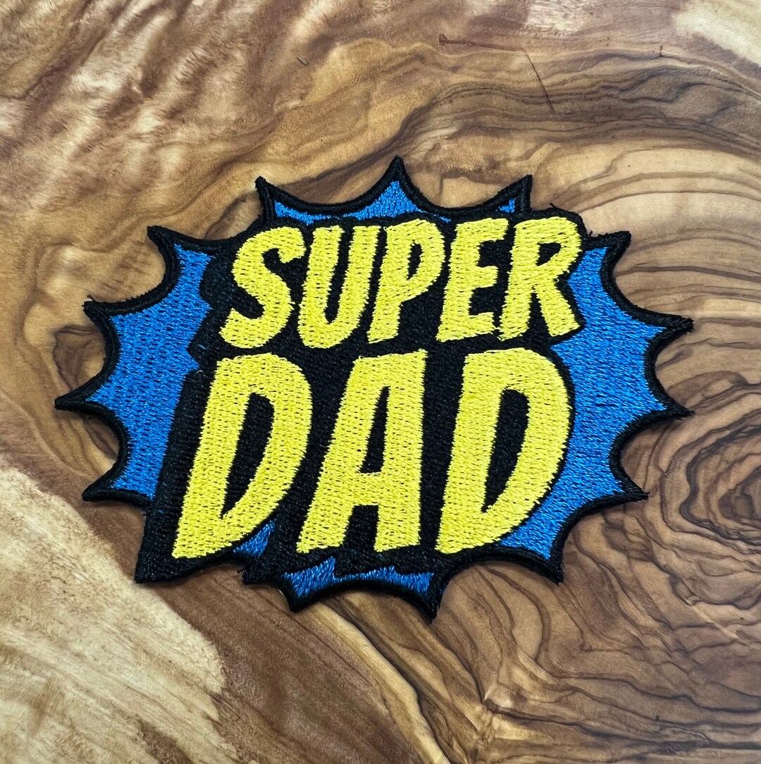 Super Dad Iron on Patch - Etsy