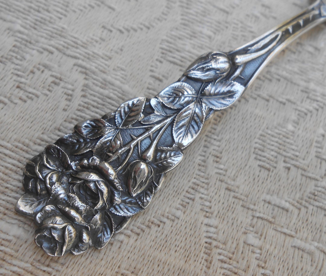 SSMC Saart Bros Sterling Silver Beautiful Rose Spoon - Etsy