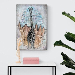Giraffe in the City, by Jamie Rice, Art Print Based on IF by Rudyard ...